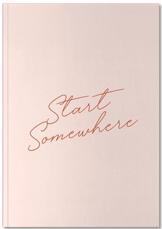 Start Somewhere - Premium notitieboekje | bol