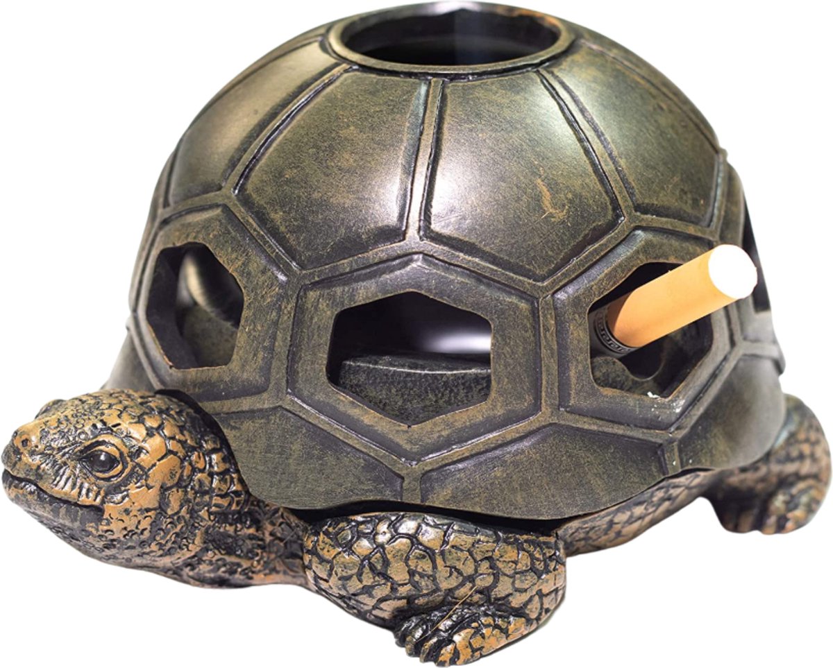 Asbak Schildpad Design - Asbak met Deksel - Asbak voor Buiten - Asbak ...