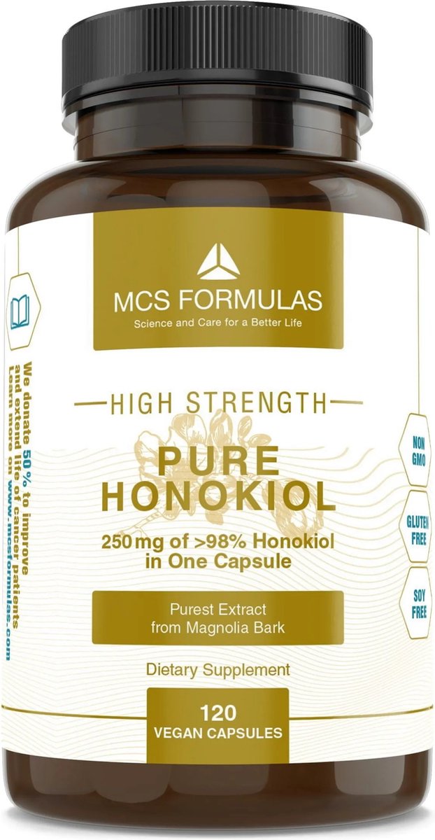 Honokiol Pure - 250 mg Vegan capsule - Magnolia extract - High Purity ...