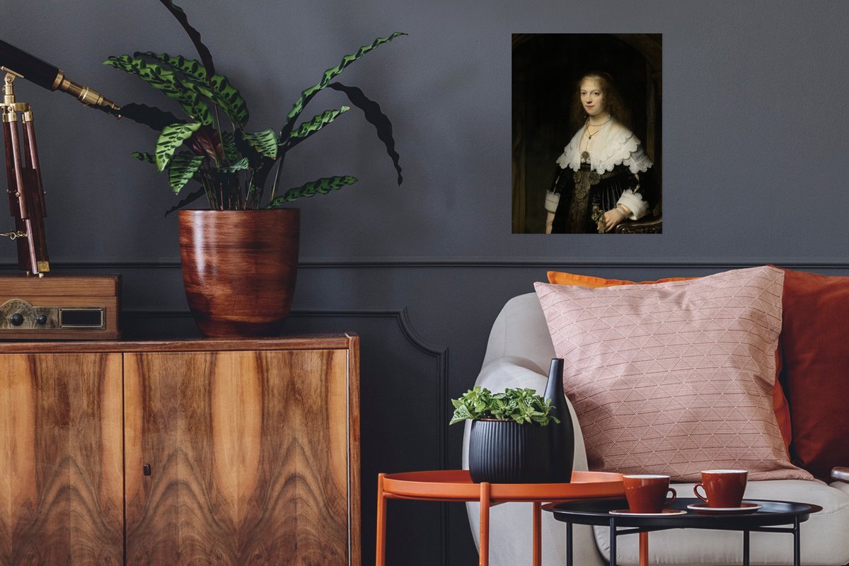 Poster Portret van Maria Trip - Rembrandt van Rijn - 30x40 cm | bol.com