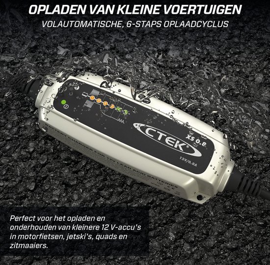 Acculader, voor auto- en motoraccu's, volautomatische intelligente ...