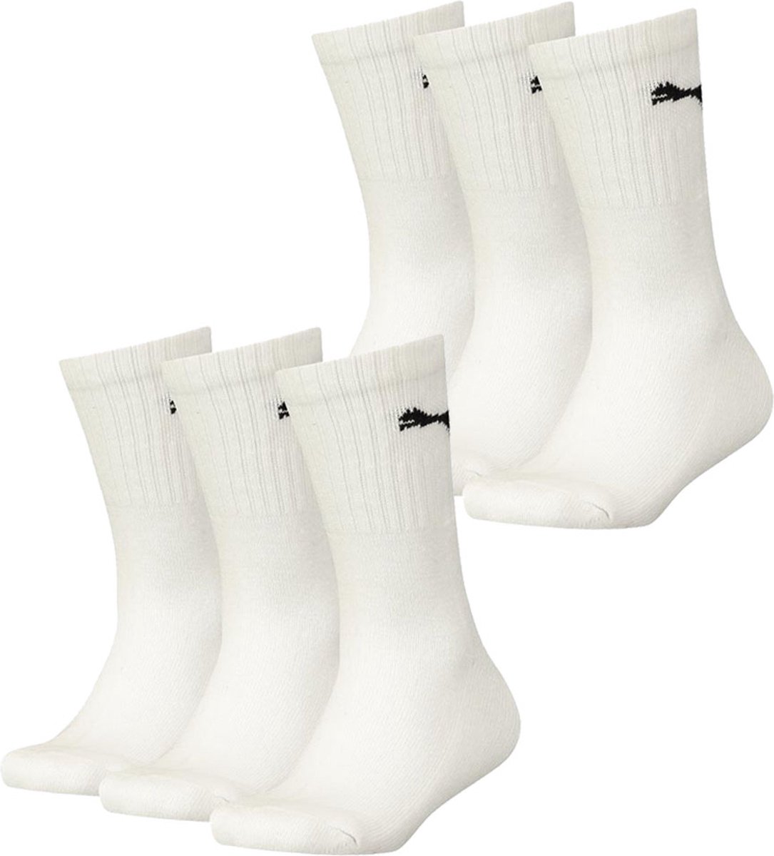 Puma Sportsokken Wit - 6 paar Witte Sport Sokken - Unisex - Maat 39/42 ...