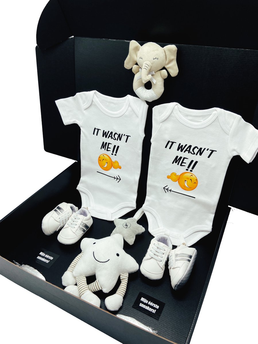 Kraamcadeau Tweeling - twins box - kan ook rechtstreeks als cadeau ...