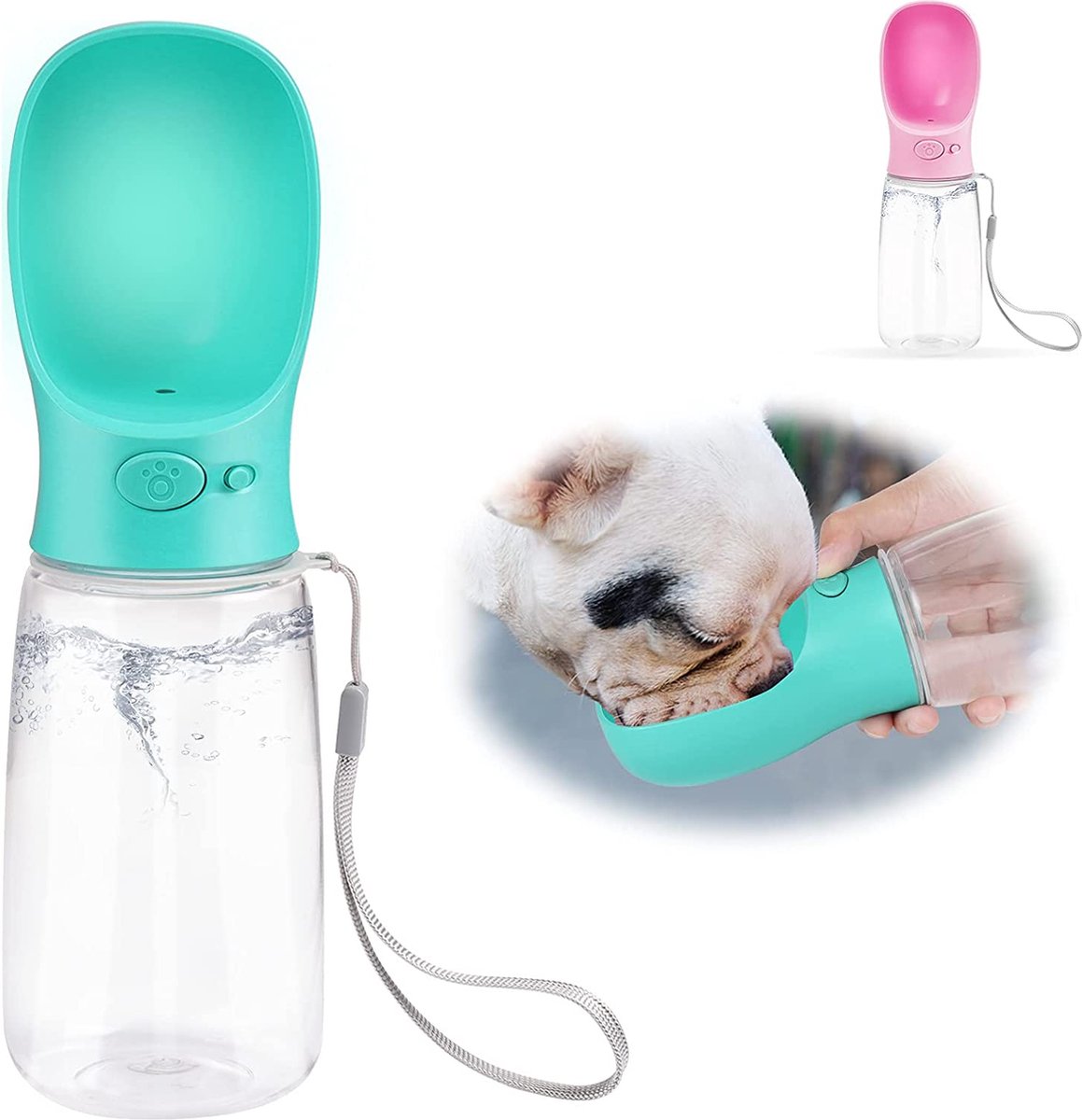 Dogzoo.nl - Honden waterfles 550ml - honden fles water - Honden bidon ...