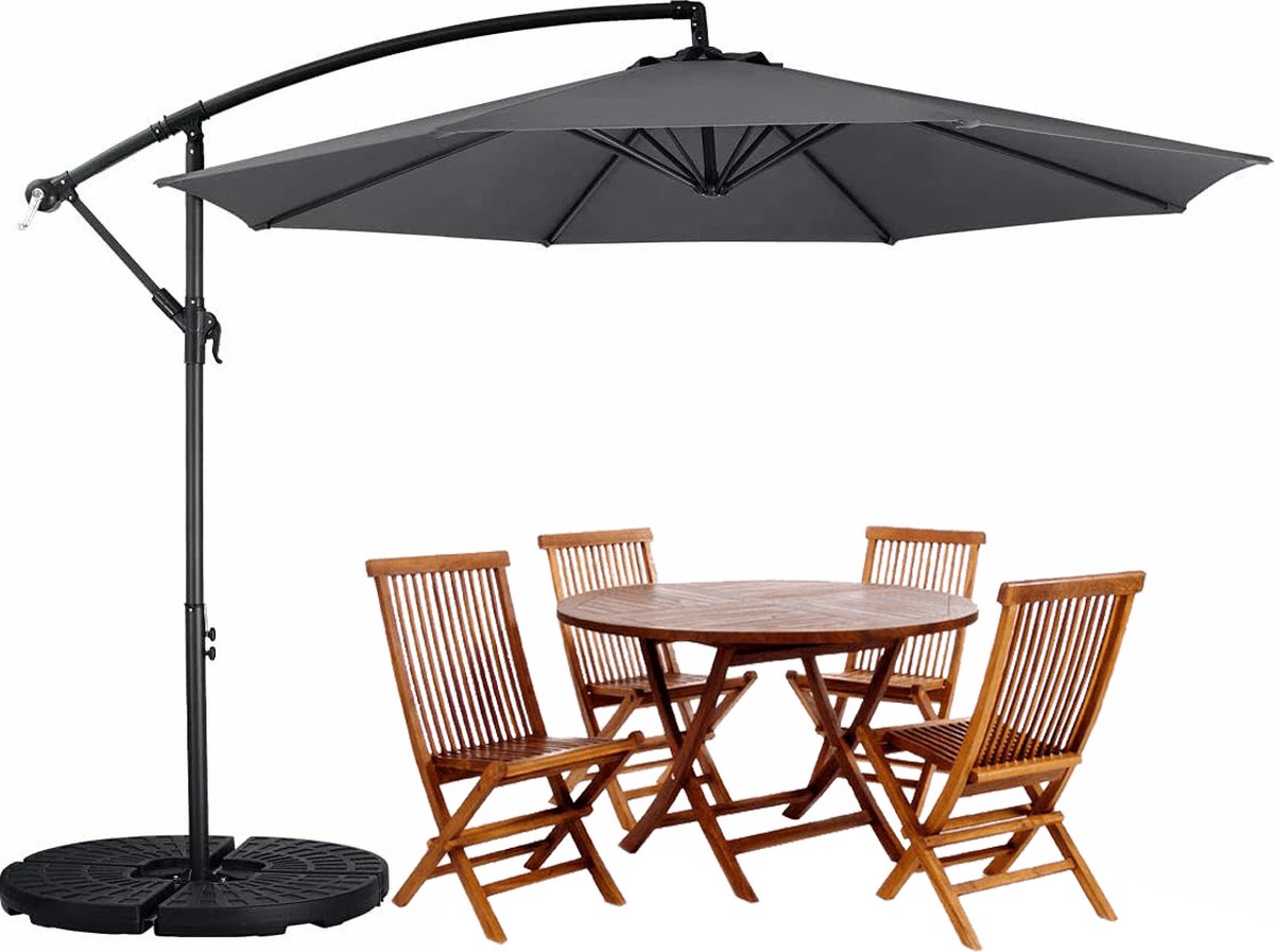 Polaza®️ Parasol - Zweefparasol - Parasols - Kantelbaar - 300cm ...