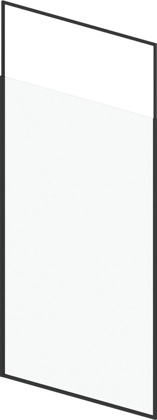 Aurlane inloop douchewand 203-273x120cm uitschuifbare matzwarte ...