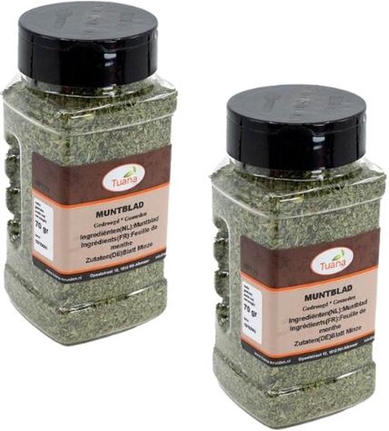 Tuana Kruiden - Munt/ Mint Blad - 45 g x 2 - MP0180 | bol