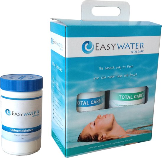 Easywater total care 1 en 2 pakket INCLUSIEF 50 chloortabletten 20 gram ...