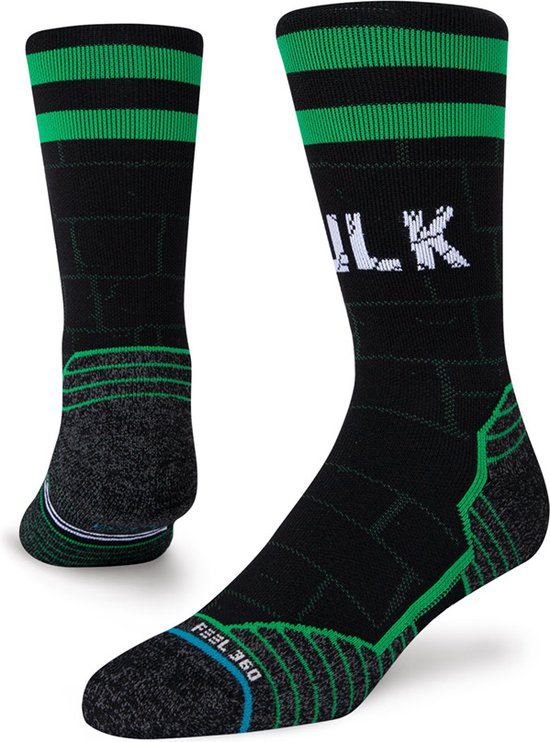 Stance performance feel360 infiknit hulk zwart (Marvel) - 38-42 | bol.com