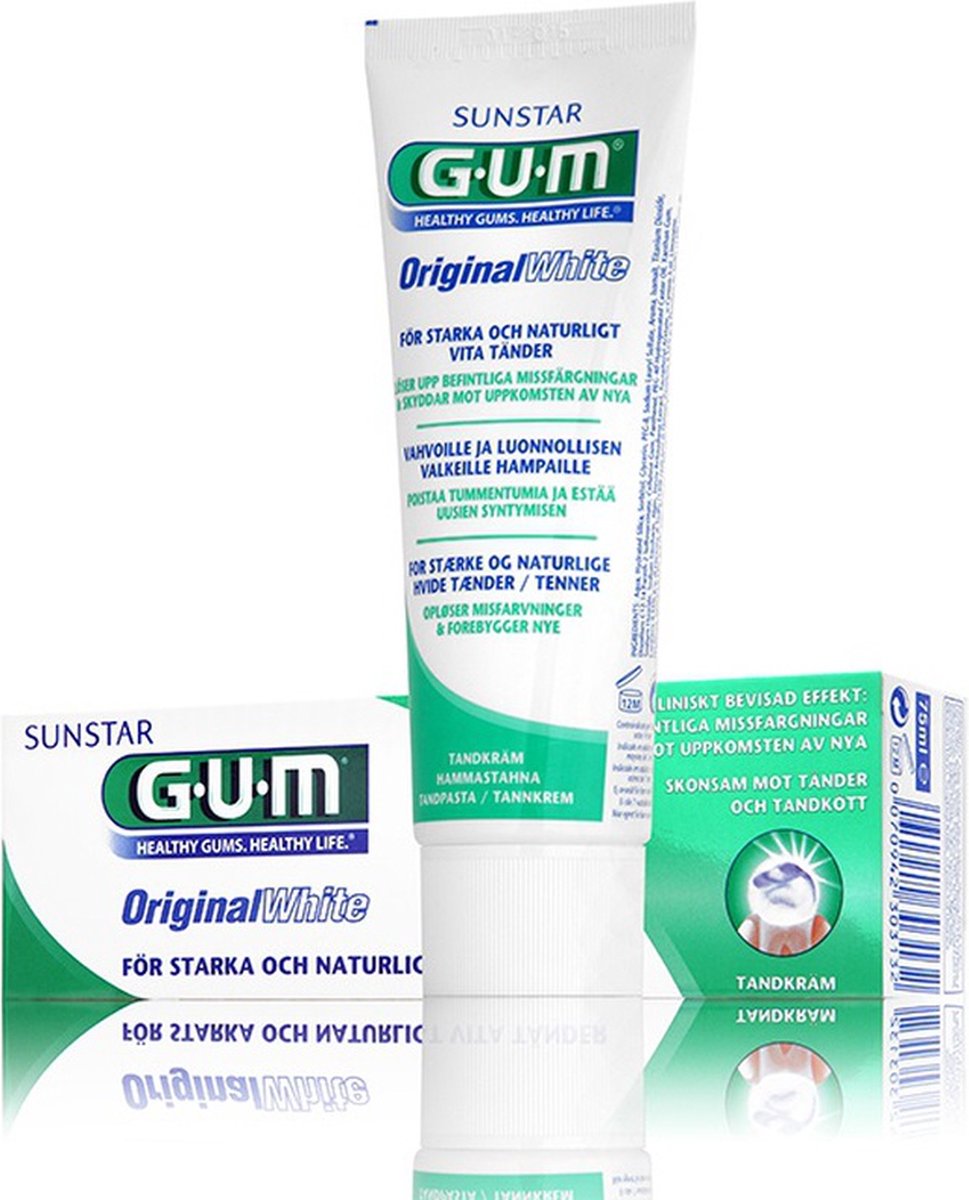 Sunstar Gum Original White Toothpaste 2 X 75ml | bol.com