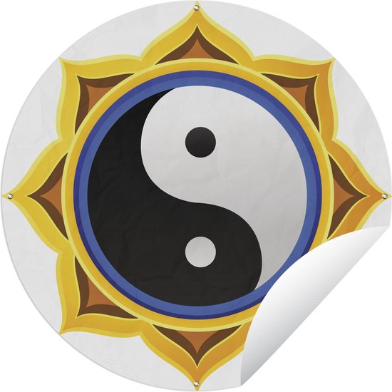 Affiche jardin autour de l'illustration du Yin et du Yang - Une ...