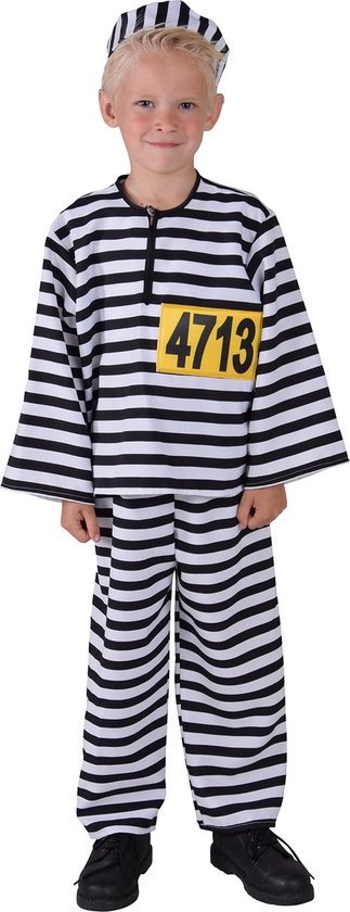 Magic Design Verkleedpak Boef Junior Zwart/wit Maat 152 3-delig | bol