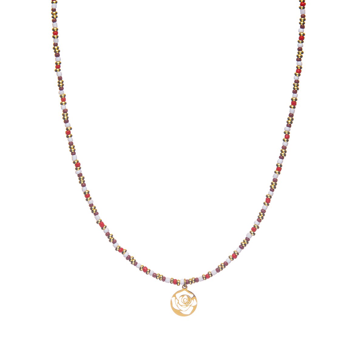 CO88 Collection 8CN-26310 Stalen Ketting met Kralen - Dames ...