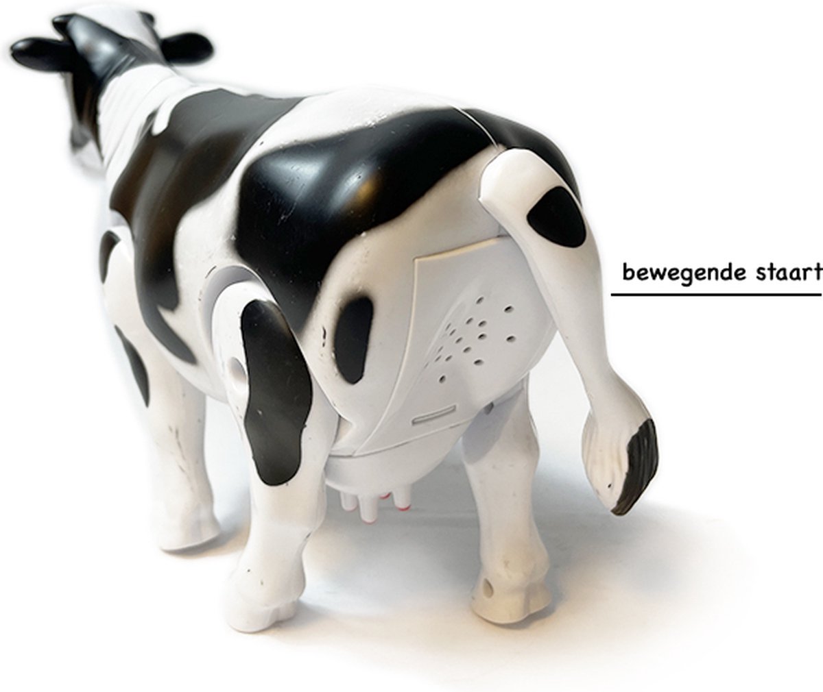 Speelgoed koe - kan lopen en koeien geluiden maken - interactieve - met ...