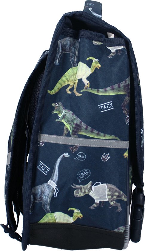 Skooter Dino Jokes - Rugzak - Schooltas jongen - Blauw - Dino | bol