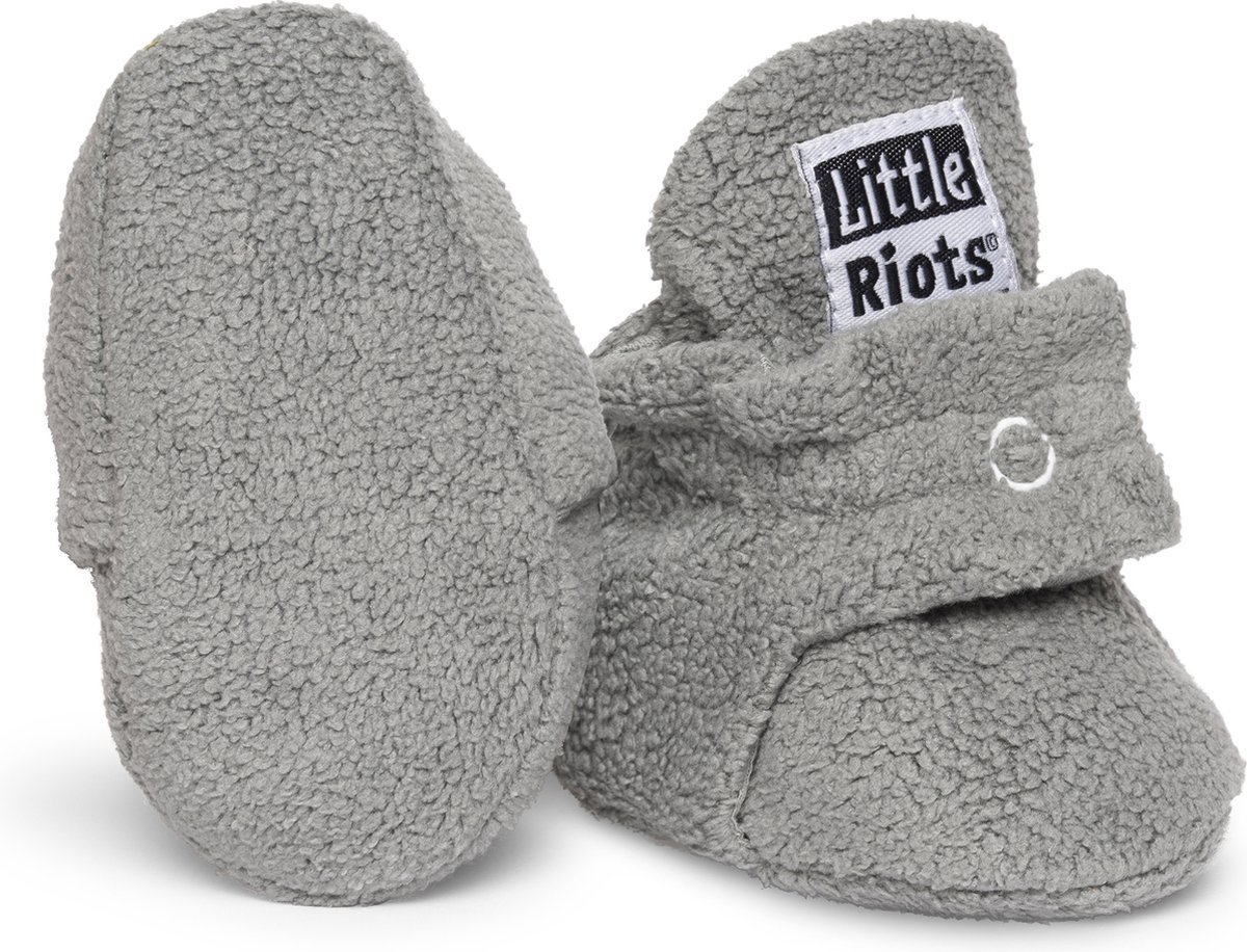 Little Riots - babyslofjes - fleece original - grijs - slofjes voor je ...