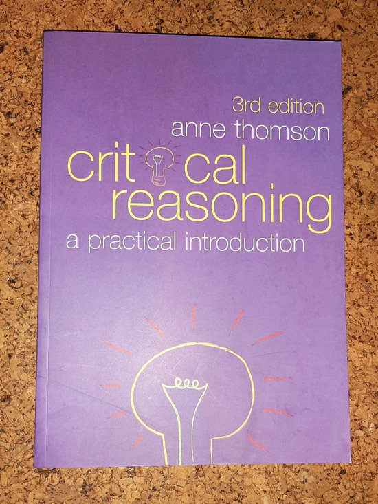 Critical Reasoning | 9780415445870 | Anne Thomson | Boeken | bol.com