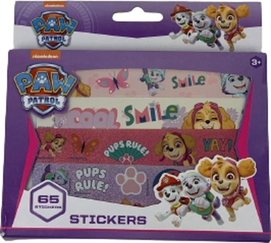 Paw Patrol sticker set - Paars / Multicolor - Papier - 65 Stickers ...