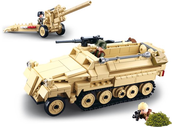 Sluban M38-B0695 Building Blocks Wwii Serie Sd.kfz.251 German Half ...