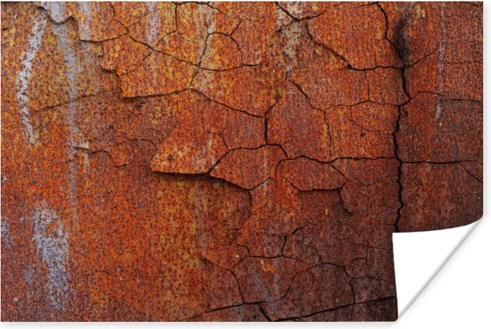 Poster IJzer - Roest - Industrieel - 60x40 cm | bol