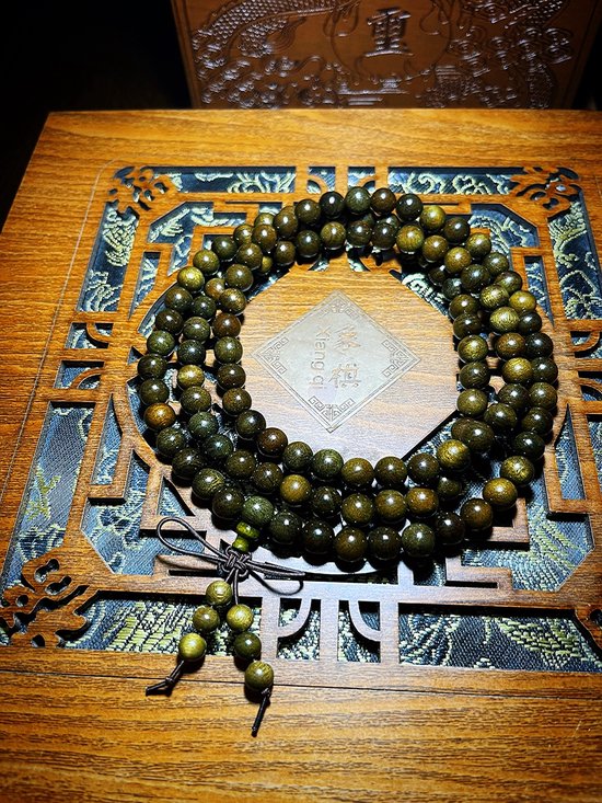 "Jin Si Nan Mu " "old" greenwood bedelarmband boeddhistische armband ...