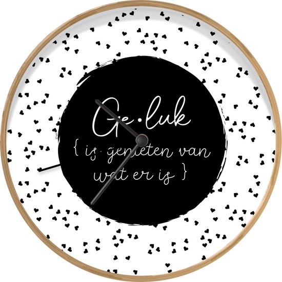 Klok Ø 30 Cm Geluk Definitie Tekst Geluk Is Genieten Van Wat Er