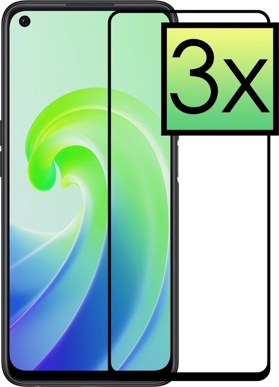 OPPO A96 Screenprotector Bescherm Glas Gehard Full Cover - OPPO A96 ...