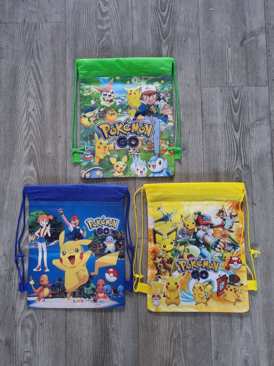 Pokémon tas blauw - Rugtas - Rugzak - Gymtas - Zwemtas - Schooltas ...