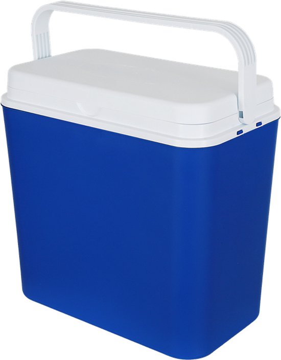 Koelbox - 24 Liter - 39 x 24 x 39 cm - Blauw - XL koelbox - Met handvat ...