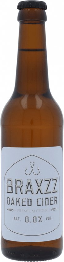 Braxzz Oaked Cider Alcoholvrij 33cl Doos 24 flesjes | bol