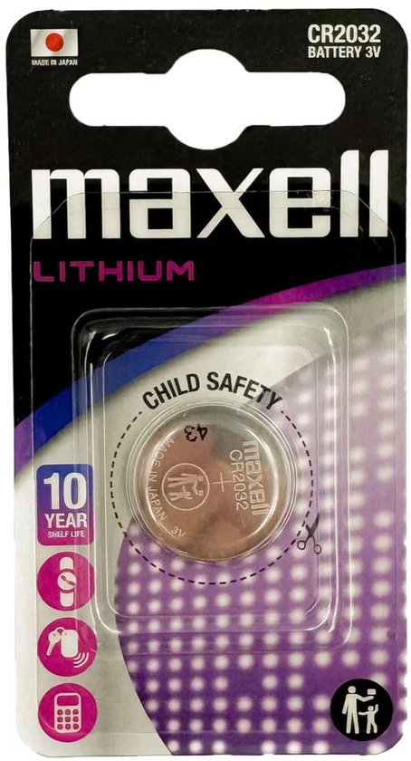 Maxell CR2032 Knoopcel Batterij 3V 10 Stuks | bol