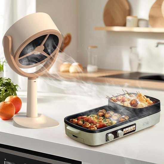 Draagbare Afzuigkap 3000 mAh USB verstelbaar - 2 afneembare filters ...