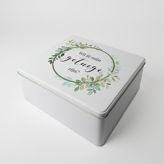 Blikken doos - GROTE - Koekendoos - GRATIS 750g VULLING - Flowerhoop ...