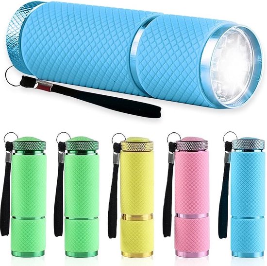 Mini-zaklamp 6 stuks 9 led voor kinderen - cadeautjes kinderverjaardag ...
