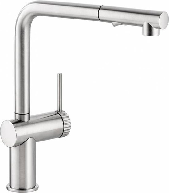 Abode Fraction uittrekbaar keukenkraan RVS-look | bol