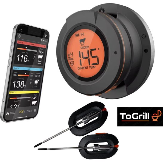 ToGrill - Dome Thermometer – Kamado - BBQ thermometer – barbecue ...