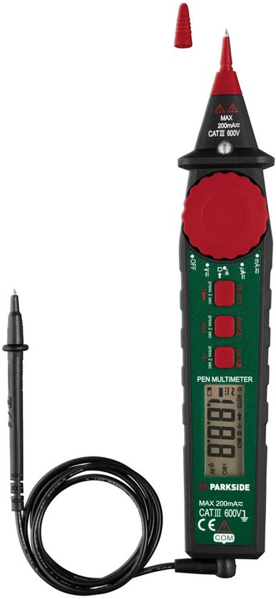 Parkside PSM2B4 digitale tweepolige Spanningstester 0-600V met LCD ...
