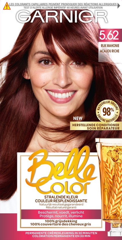 Garnier Belle Color 5.62 - Rijk Mahonie - Permanente Haarkleuring | bol