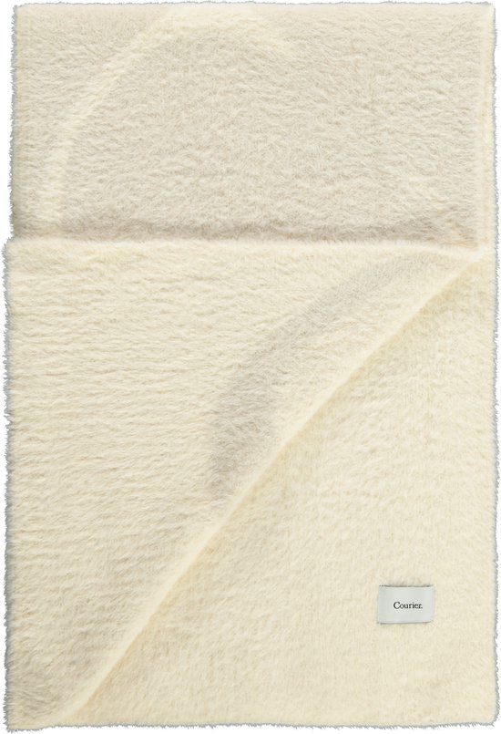 Courier Atelier Fluffy Sjaal Symbol Vanilla White - Sjaals - Sjaal ...