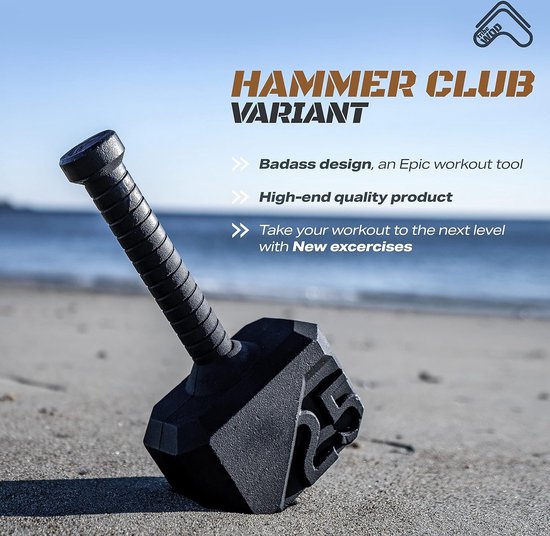Tribe WOD Hammer Kettlebell | Hammer 11,4 kg voor cardiotraining ...