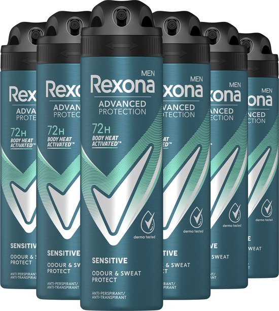 Rexona Men Advanced Protection Anti-transpirant - Sensitive - Body Heat ...