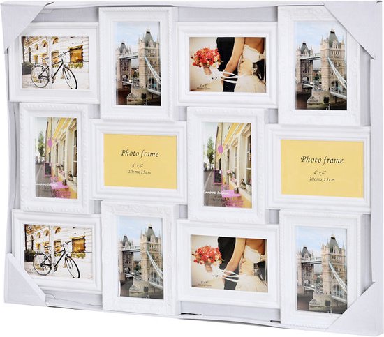 Decopatent - Fotolijst Collage voor 12 Foto's van (10x15 & 15x10 Cm ...