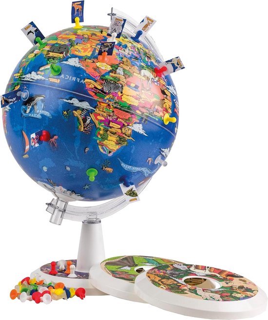 Wereldbol 26 cm Grafische weergave - Mijn wereld ...