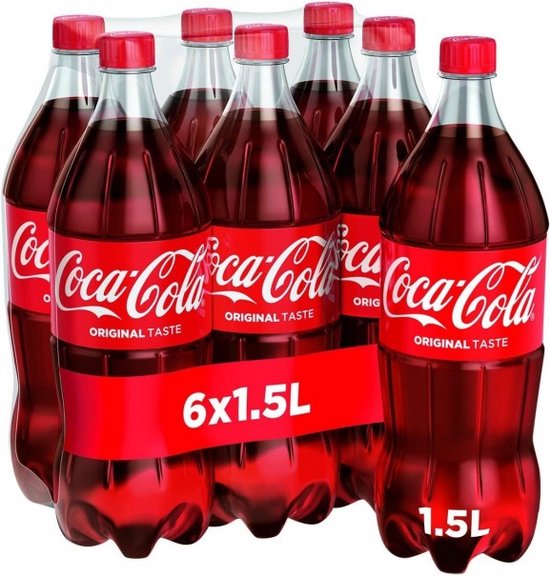 Coca-Cola Regular - Frisdrank - 6 x 1,5 liter fles | bol