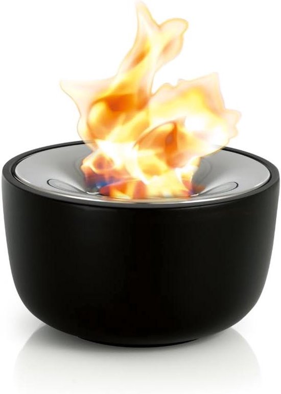 Keramische Vuurschaal - Tafelvuur voor Buiten - Zwart - Inclusief ...
