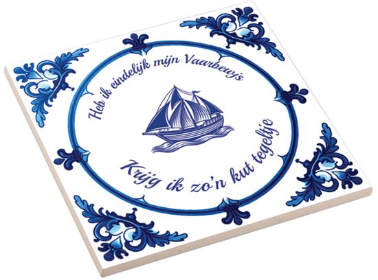 Spreuktegel rijbewijs Geslaagd Boot - Rijbewijs Cadeau - Geslaagd ...