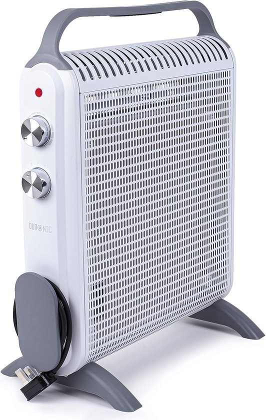 Radiateur électrique compact avec panneaux Mica - 1800 W, thermostat ...