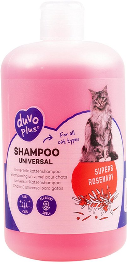 duvo plus - kattenshampoo universal - 250 ml met rozemarijn | bol