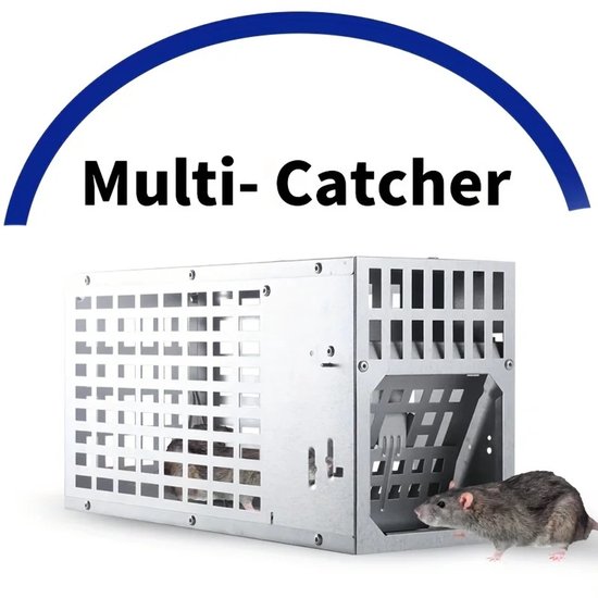 Multi-Catch Muizenval & Rat Trap Kooi 30cm Ongediertebestrijding Muizen- Ratten... | bol