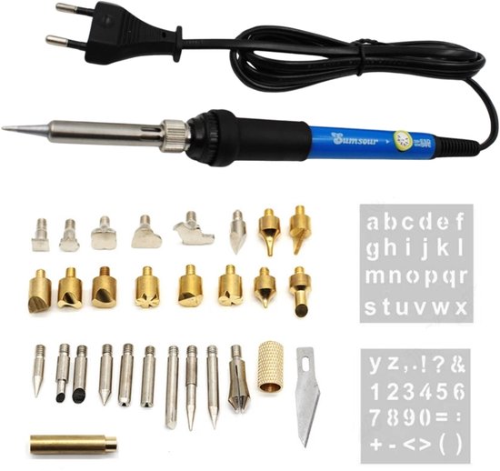 Houtbrandend Snijwerk - Pyrografie Pen Kit - Instelbare Temperatuur ...